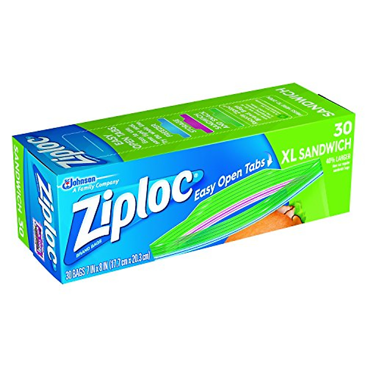 Ziploc Sandwich Bags,X-Large 30 ct (Pack of 2)