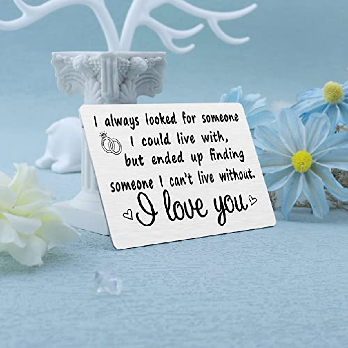 igvean Anniversary Birthday Gifts for Boyfriend Valentine Gifts for Him Boyfriend Gifts Personalized Gifts for Men Engraved Wallet Cards Love Note