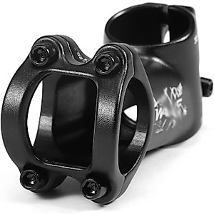 ZECHAO 17 Degree Bike Stem,Ultralight Bike Stem 60/70/80/90/100/110mm Mountain Road Bike Stem for 31.8mm Handlebar Stem Bike Stem (Color : Black, Size : 80mm)