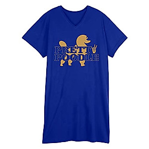 BBGREEK Sigma Gamma Rho Sorority Paraphernalia - SGRHO - Nightshirt - Pretty Poodle - X-Large - Official Vendor