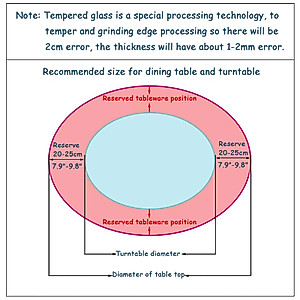 Wood Lazy Susan Turntable Φ24/27/31/35/39/43in, Heat Resistant Rotating Serving Tray, Abrasion Resistant Dining Table Turntable 360° Rotating, Transform Your Dining Experience for Sharing Food Easier