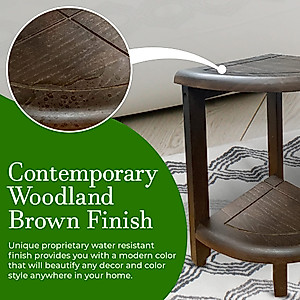 EcoDecors DecoTeak - Teak Snazzy Corner Shower Shelf - Shower Stool for Shaving Legs - Shower Foot Stool - Teak Shower Stool - Corner Shower Stool - Small Shower Stool