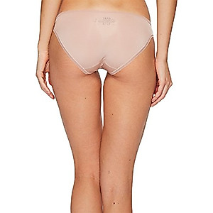 DKNY Women's Litewear Low Rise Bikini Panty, Shell, Medium