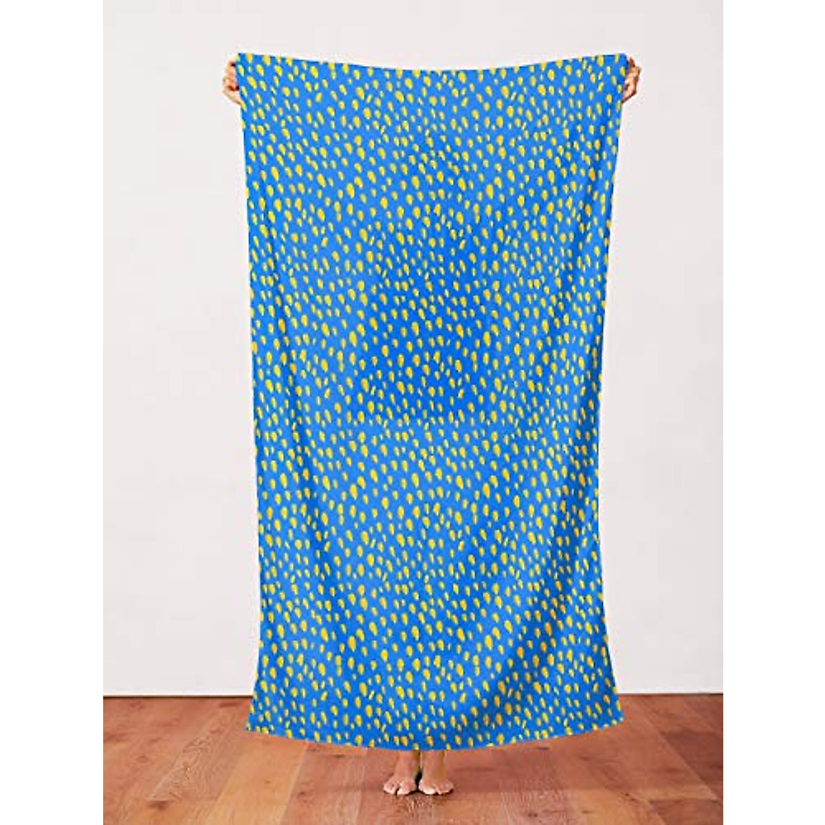 PBS Fabrics Lush and Wild by Katie Kortman, Sateen 2 Yard, Painted Dot, Blue