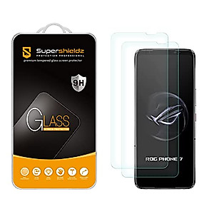 Supershieldz (2 Pack) Designed for Asus Rog Phone 7 5G and ROG Phone 7 Ultimate Tempered Glass Screen Protector, Anti Scratch, Bubble Free