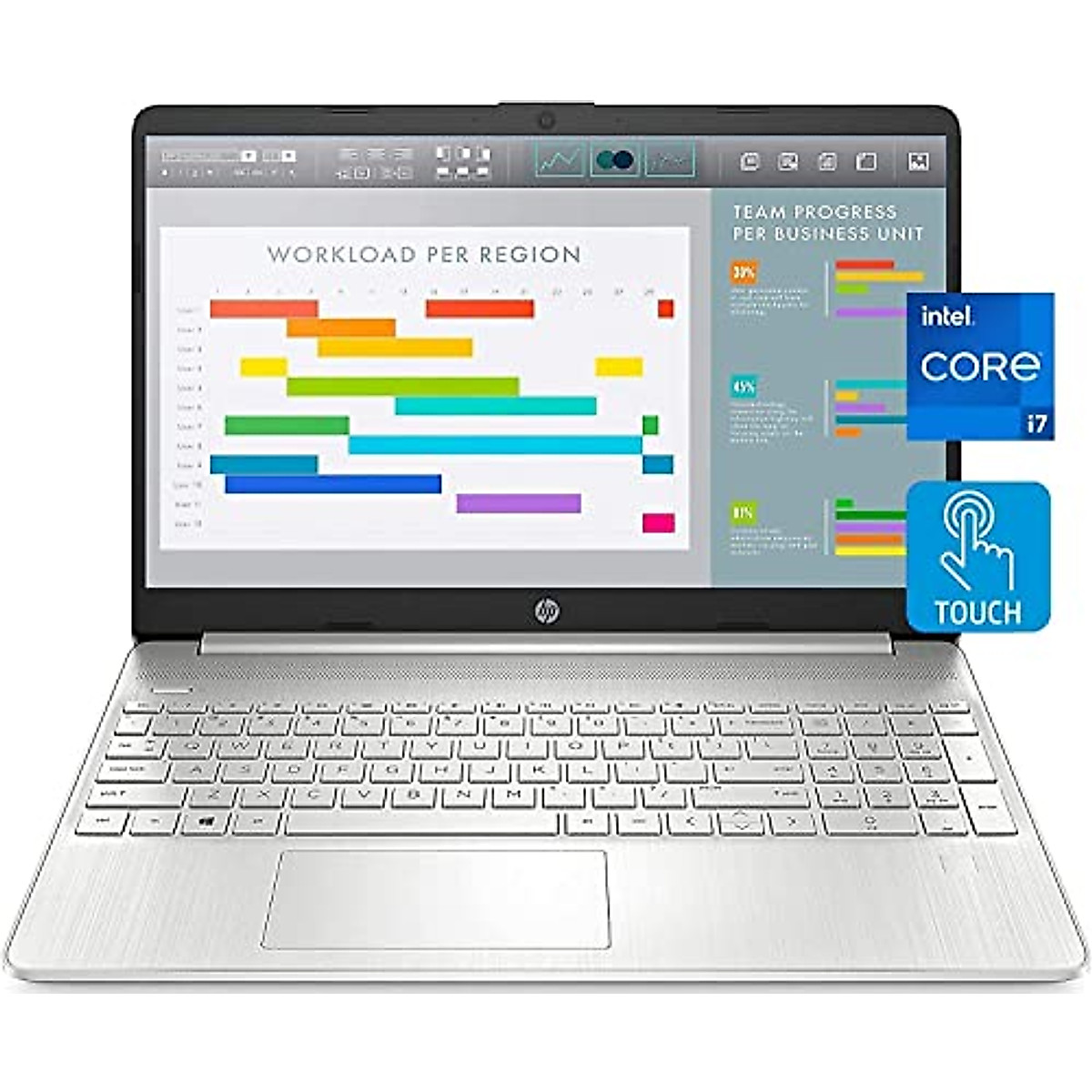 [Windows 11 Pro] Newest HP Pavilion Business Laptop, 15.6" FHD IPS Touchscreen, i7-1165G7(Up to 4.7GHz), 16GB RAM, 1TB PCIe SSD, Intel Iris Xe Graphics, Webcam, NumPad, HDMI, WiFi, Bluetooth