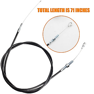 MRELC Universal Throttle Cable Compatible with Manco Go Kart 8252-1390 Go Cart，wire 71" With 63" Casing，Two sets of throttle cable for karting