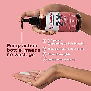 HairAnew Hair Growth Shampoo For Thicker, Stronger Hair | Perfect For Thin or Thinning Hair | Biotin Shampoo with Organic Argan Oil | Works for Women & Men, All Hair Types | Sulfate Free & Color Safe