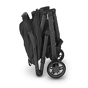 MINU V2 Stroller-Jake (Charcoal/Carbon/Black Leather)+ Travel Bag for MINU and MINU V2