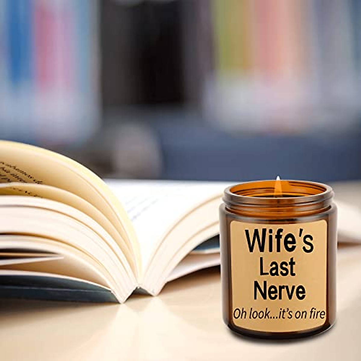 Gifts for Wife from Husband - Wife Gifts - Mothers Day Gifts for Wife - Funny Anniversary Romantic I Love You Gifts for Thanksgiving Christmas- LUOYUO Lavender Scented Candles