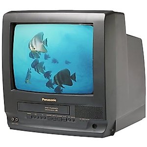 Panasonic PV-C1320 13" TV/VCR Combo (Black), 2018