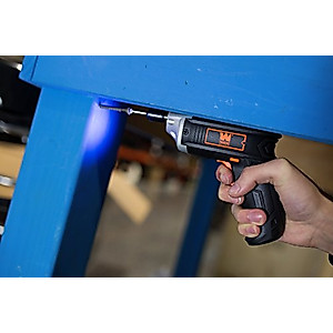 WEN 49103 3.6V Lithium-Ion Cordless Electric Screwdriver with Bits & Belt Holster