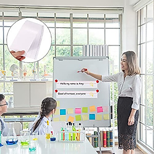 Dry Erase Sentence Strips for Teacher Ruled Sentence Strips Word Writing Strips 16 x 3 Inches White Sentence Strips for Kids Toddlers Students Classroom Supplies (100 Sheet)