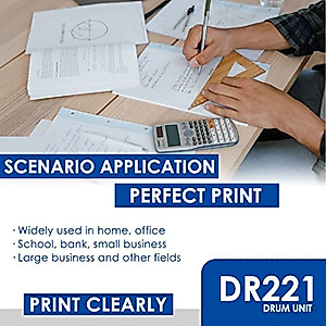 DR221CL LVE Compatible DR-221CL Drum Unit High Yield Replacement for Brother DR221CL DR221 DR-221 Drum for HL-3150CDN HL-3170CDW HL-3180CDW MFC-9130CW MFC-9140CDN Printer - 4 Pack(1BK+1C+1M+1Y)