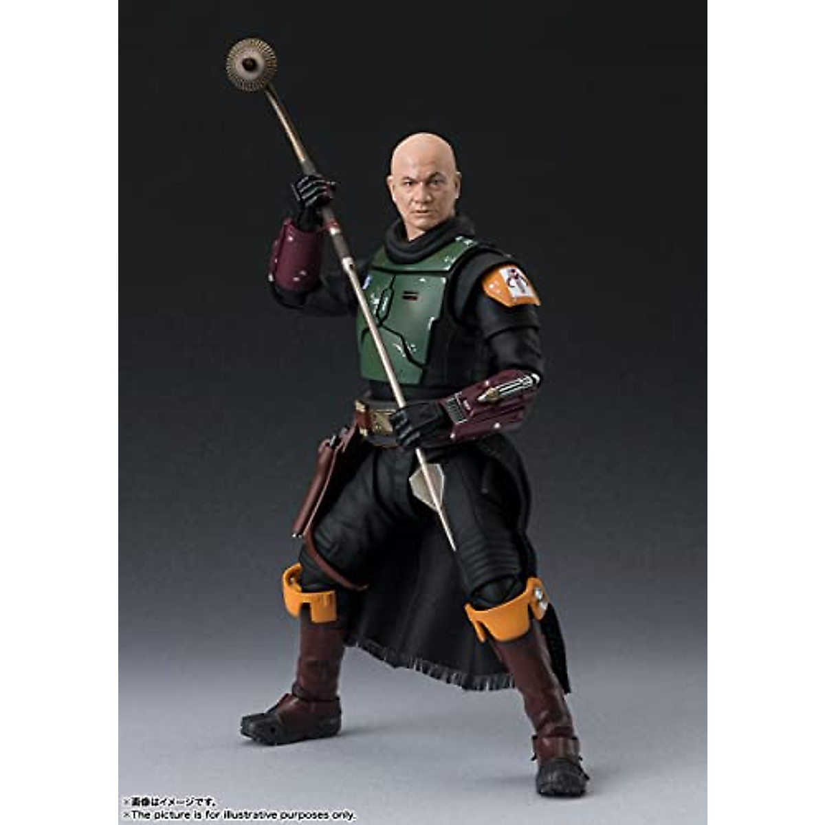 S.H. Figuarts Boba Fett (Star Wars: The Book of Boba Fett) Approx. 6.1 inches (155 mm), AVS, PVC & Fabric, Pre-Painted Action Figure