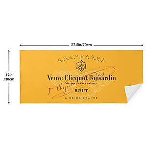 Ochteri V-Euve C-Licquot Hand Towels Towel for Bath Fitness Sports Yoga Travel Gym Bathroom Shower Hand Towel 12 x 27.5 inches