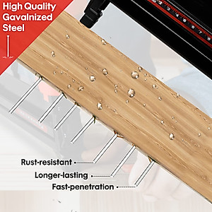 SHALL 16 Gauge Finish Nails, 2000-Count (1-1/4, 1-1/2, 2, 2-1/2 Inch) 16GA Galvanized Finishing Nails Assorted, Nail Gun Nails & Small Finishing Nails Assortment for Pneumatic, Electric Finish Nailer
