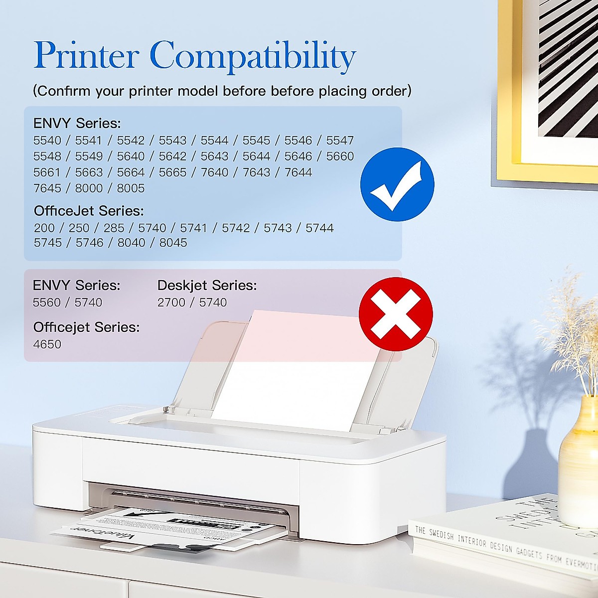 Valuetoner Remanufactured Ink Cartridge Replacement for HP 62XL 62 XL to use with Envy 5540 5640 5660 7644 7645 OfficeJet 5740 8040 OfficeJet 200 250 Series Printer (2 Black)