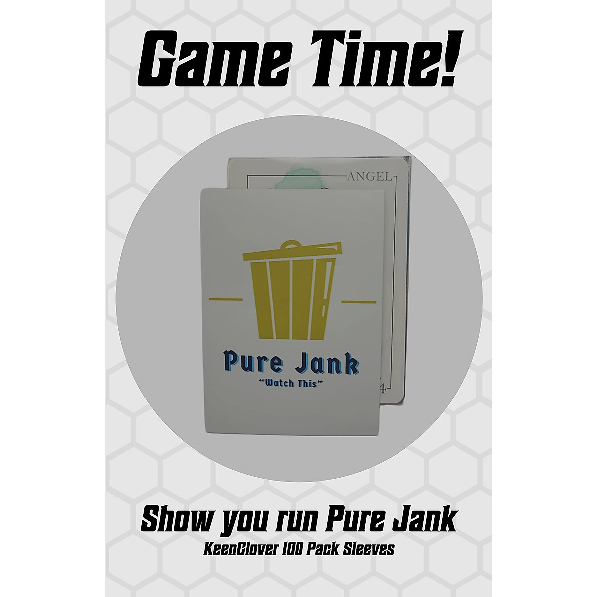 KeenClover Trading Card Sleeves 100 Pack Matte Standard Size, Strong and Thick Pure Jank 66mm x 91mm