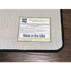 KidCarpet.com FE811-26Y Crayon Scribbles Children's Nylon Area Rug, 6' x 6', Multicolored