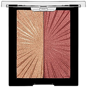 Wet n Wild MegaGlo Blushlighter, Blendable Blush & Highlighter Set, Shimmery Metallic Finish, Flash Me