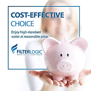 FilterLogic NSF Certified Pitcher Water Filter, Replacement for Brita® Classic 35557, OB03, Mavea® 107007, Replacement for Brita® Pitchers Grand, Lake, Capri, Wave and More (Pack of 6)