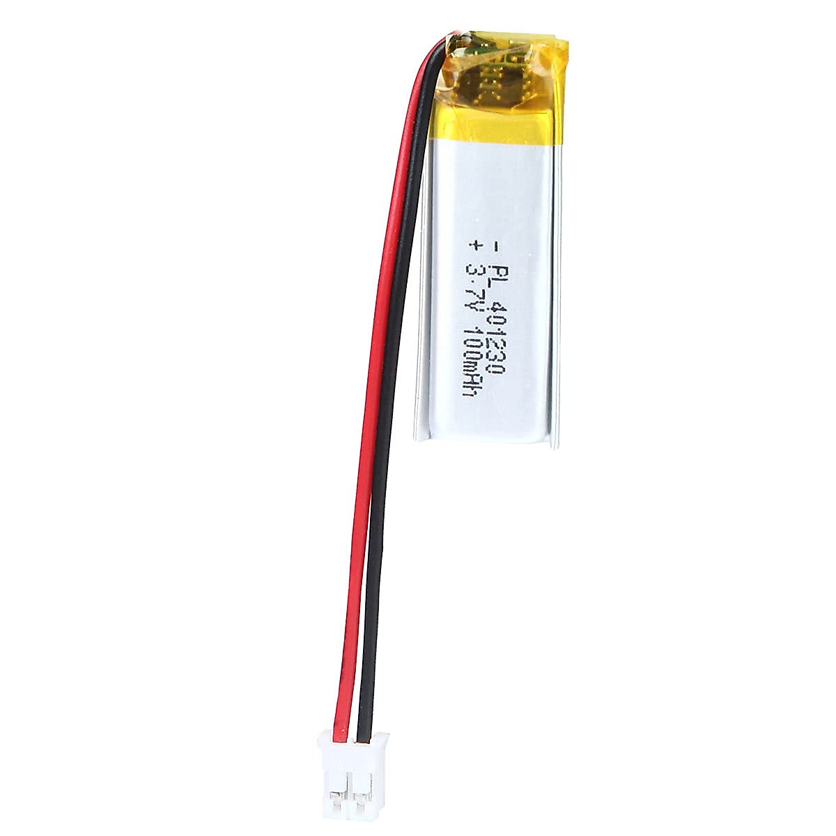 AKZYTUE 3.7V 100mAh 401230 Lipo battery Rechargeable Lithium Polymer ion Battery Pack with PH2.0mm JST Connector