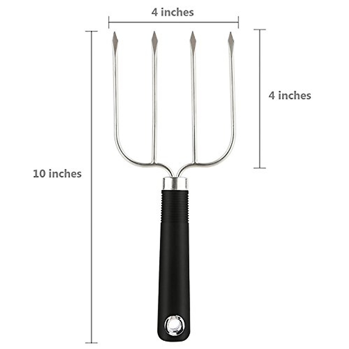 Turkey and Poultry Lifter Fork, Set of 2 Stainless Steel Cooking Roasting Carving Meat Forks Tools Heat-resistant for BBQ Barbecue Grilling Smoking Transport Turning