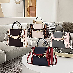 MKF Collection Crossbody Satchel Bags for Women-Shoulder Pocketbook Handbag - Lady Top Handle Tote Purse