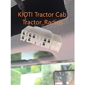 KIOTI Radio Wire Pigtail Harness Part # TR-1500 NX RX DK CK Connector CD In Dash Stereo Plug Orange Tractor