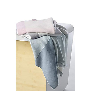 Knit Blanket - Grey/Plaid