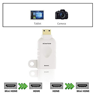 Universal HDMI Adapter Ring Kit with Security Loop-4K USB C, Displayport,Mini DP, Mini HDMI to HDMI Office Video Converter. Four Adapters with Key Security loop.Universal HDMI Adapter Kit, HDMI Ring