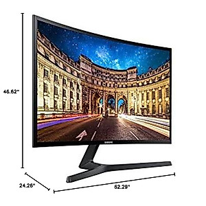 Samsung LC27F396FHNXZA FHD 1080p Curved Monitor, Black, 27in (Renewed)