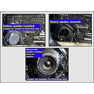 Universal 6"x9" 6x9 to 5 1/4" 5.25" Speaker Adapter Spacer Rings - SAK045_475-1 Pair