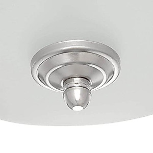 Hampton Bay Clifton 13 in. Brushed Nickel Selectable LED Flush Mount HUI8011LL-6/BN