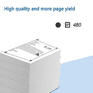 SuperInk Remanufactured Ink Cartridge Compatible for HP F6U64AN 63XL 63 XL 63 (Black, 1-Pack)