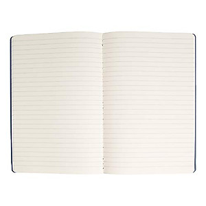 Simply Genius A5 Notebooks for Work, Travel, Business, School & More - College Ruled Notebook - Softcover Journals for Women & Men - Lined Note Books with 92 pages, 5.5" x 8.3" (Navy, 6 pack)