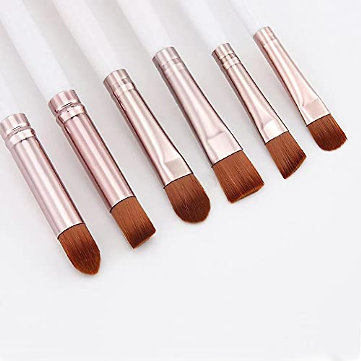 Female Makeup Brushes Set 20pcs Professional Cosmetics for Face Eyeshadow Eyebow Eyelash Lip Highlighter Powder Foundation Make Up Brush Kit Tools (White)