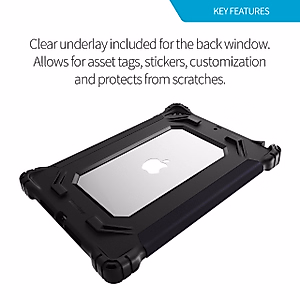 Gumdrop HideAway Folio Case Fits Apple iPad 10.2" (9th/8th/7th Gen) Designed for Office, Travel, Business and Professionals–Drop Tested, Rugged, Shockproof Bumpers for Reliable Device Protection–Black