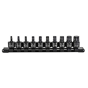 Astro Pneumatic Tool 94410T 10-Piece 3/8" Drive Nano Impact Torx Bit Sockets