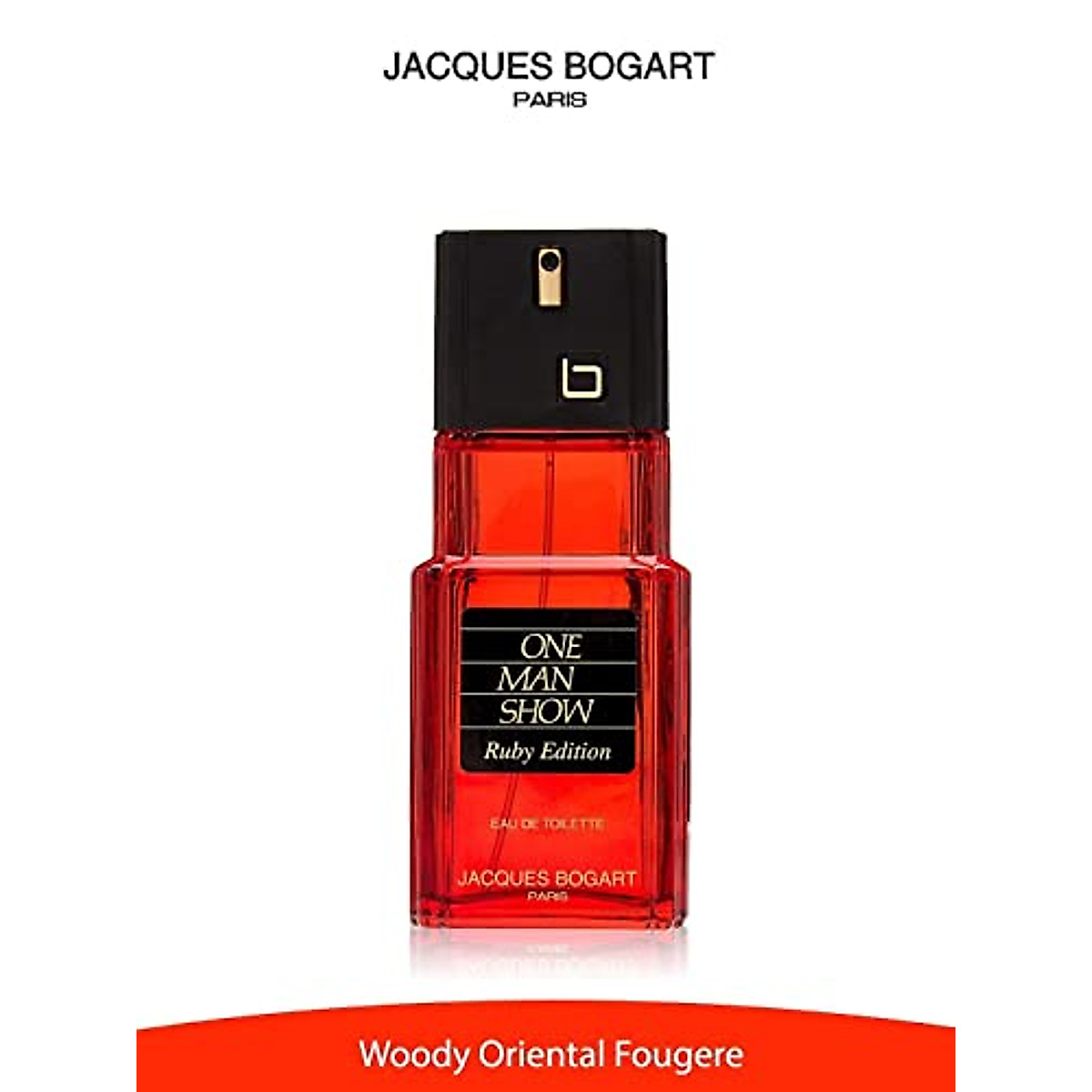 Jacques Bogart One Man Show for Men, Eau de Toilette Spray, Ruby Edition, 3.33 Ounce
