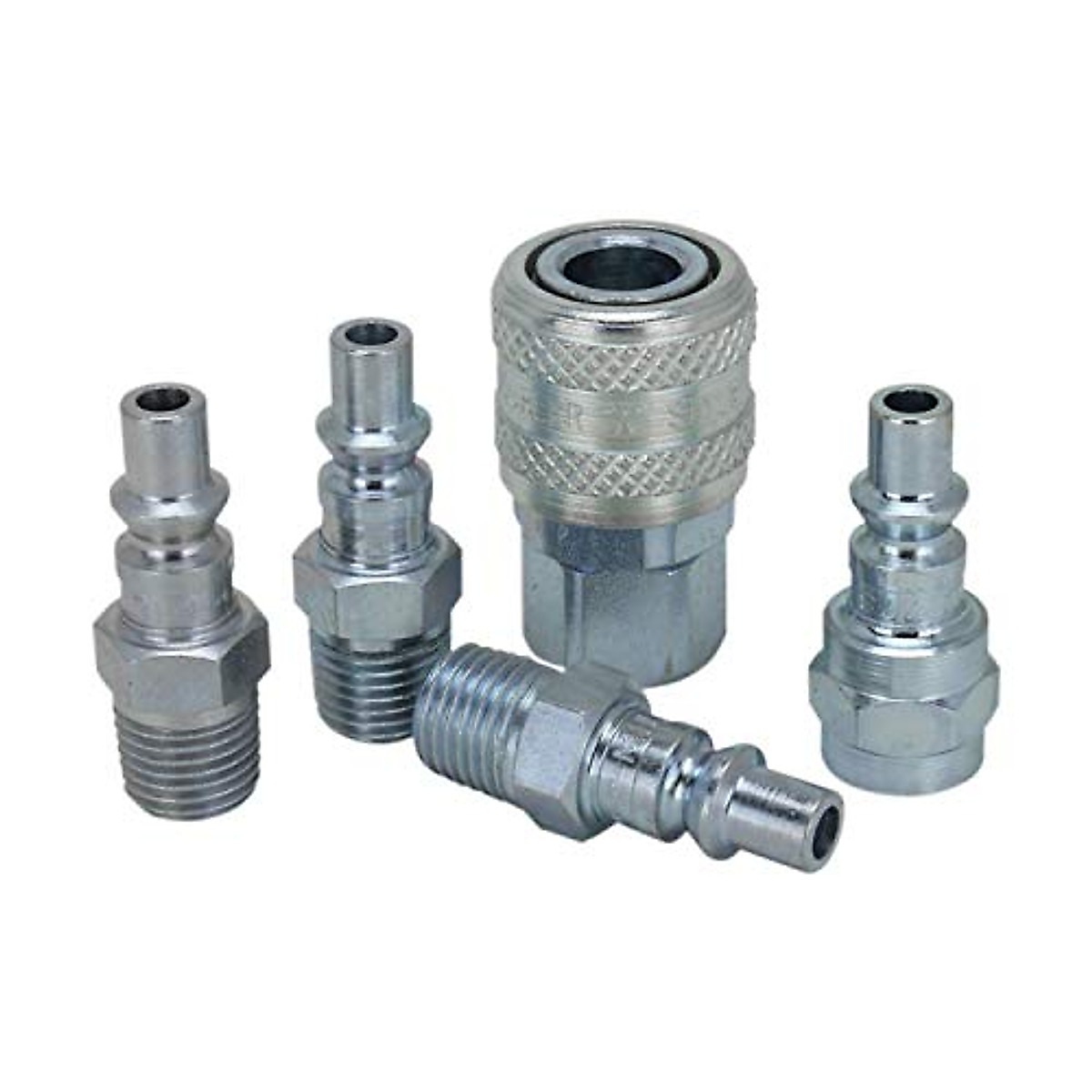 Milton S-213 1/4" NPT A Style Coupler and Plug Kit - 5 Piece