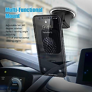 WixGear Dashboard Mount, Universal Magnetic Car Mount Holder, Windshield Mount and Dashboard Mount Holder for Cell Phones with Strong Dashboard Gell– (New Rectangle Head)