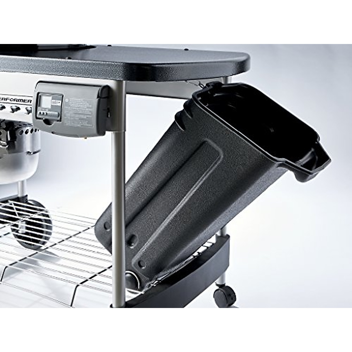 Weber Performer Deluxe Charcoal Grill, 22-Inch, Touch-N-Go Gas Ignition System, Green