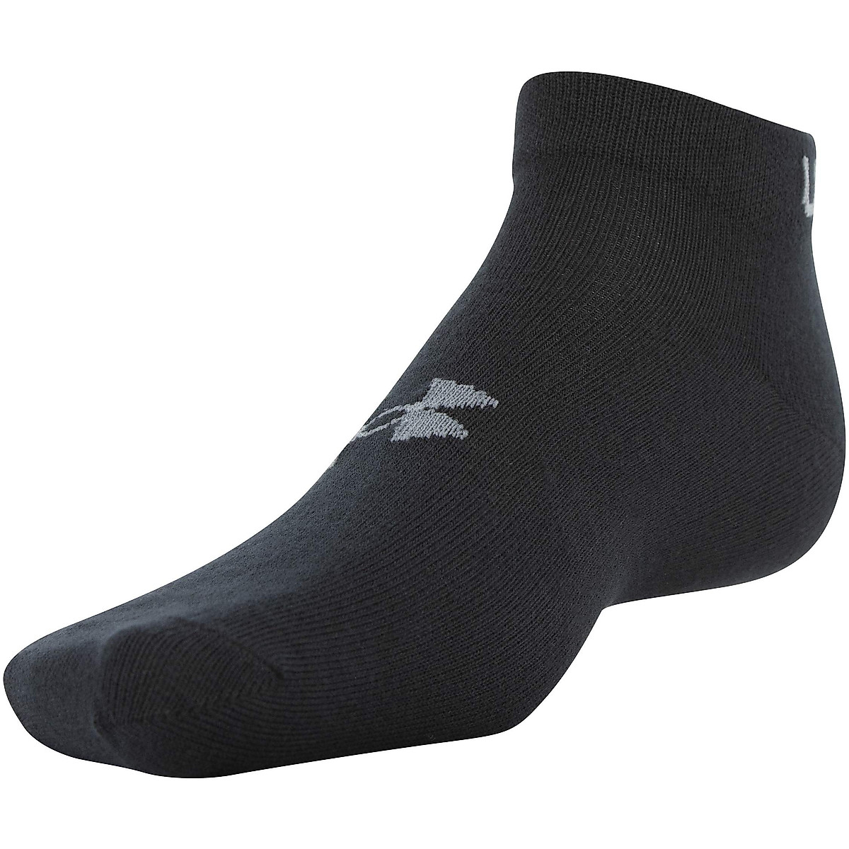 Under Armour Men's Essential Lite Low Cut Socks, 6-Pairs , Black , Large