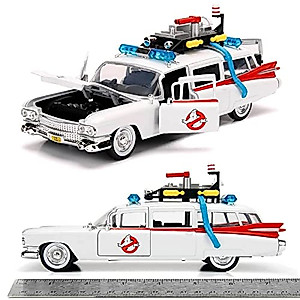 Jada Toys Hollywood Rides: Ghostbusters ECTO-1 White 1: 24 Scale
