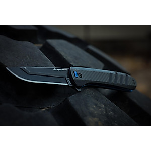 OUTDOOR EDGE RAZOR VX4 | Replaceable Blade EDC Flipper Folding Pocket Knife | 3" Blade, Ceramic Ball Bearings, Carbon Weave Handle, Reversible Pocket Clip | Outdoor, Camping, Survival, Utility