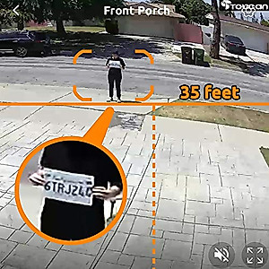 TOUCAN Wireless Indoor/Outdoor Battery Powered Security Camera, Weatherproof, Night Vision, AI Motion Detection, 2-Way Audio, Works with Alexa & Google Home, 1080P, No Subscription or Hub Required