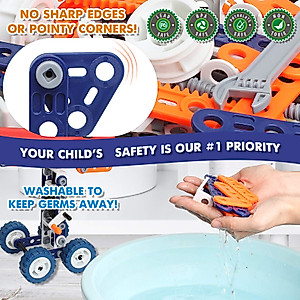 Building Toys Kits 152 Piece STEM Toys Erector Set for Boys Creative Construction Engineering Fun Educational Building Blocks Set for Boys and Girls Ages 6 7 8 9 10 11 12 Year Old, Best Toy Gift