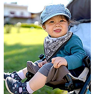 YMCF Baby Bandana Drool Bibs - 5 Pack 100% Cotton Absorbent Baby Bibs (Plaid)